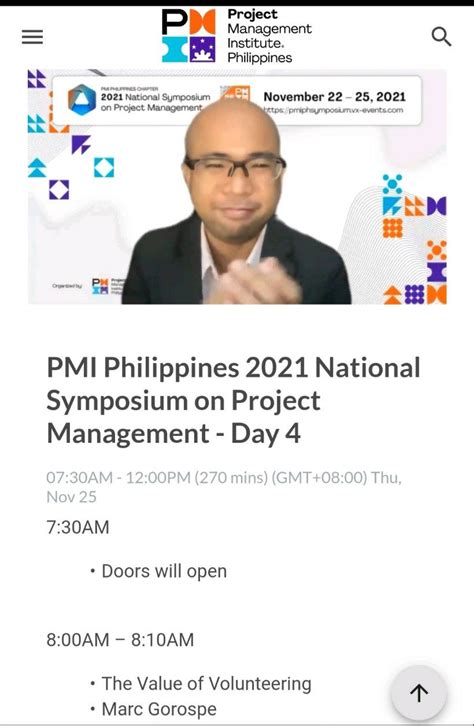 Marc Gorospe On Linkedin Started The Morning Appreciating Our Pmi Philippines Chapter Volunteers…