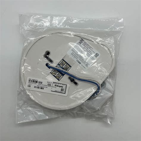 Simplex Truealarm 4098 9773 Co Sensor Base With 520hz Sounder