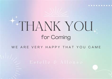 Express Your Gratitude With A Customizable Thank You Card Thank You