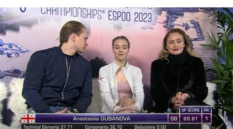 ანასტასია გუბანოვა მოკლე პროგრამის შემდეგ ევროპის ჩემპიონატზე ლიდერია