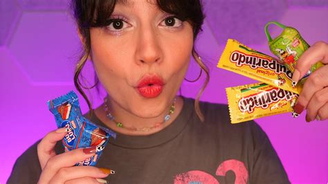 Asmr Lets Eat Mexican Candy Licking Chewing Whispering Youtube