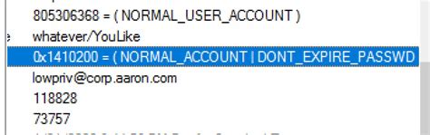 Active Directory Pure Ldap Query To Search Useraccountcontrol With Dontexpirepassword Flag