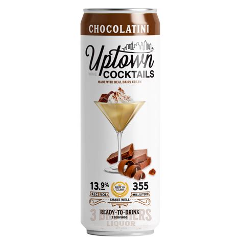 Uptown Chocolatini Wine Flavored Rtd Cocktail Can 355ml 3brothersliquor
