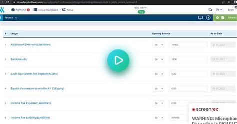 Clicking Down Arrow Button Near Save Button From Ledgers Opening Balance Page Saveandnext Text