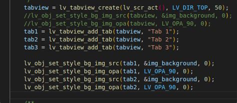 【bug】tabview Background Image General Discussion Lvgl Forum