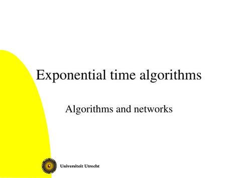ppt exponential time algorithms powerpoint presentation free