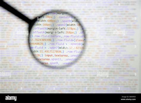 Real Css Code Developing Screen Programing Workflow Abstract Algorithm Concept Lines Of Css