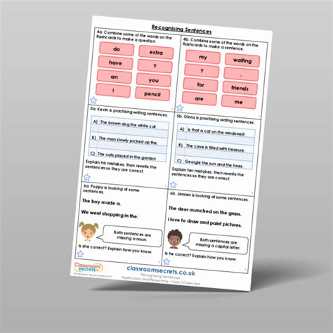 Year 2 Recognising Sentences Application And Reasoning Resource