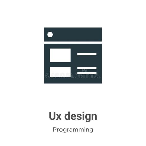 Ux Design Vector Icon On White Background Flat Vector Ux Design Icon Symbol Sign From Modern