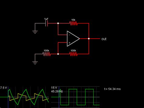 Relaxation Oscillator Online Circuit Simulator