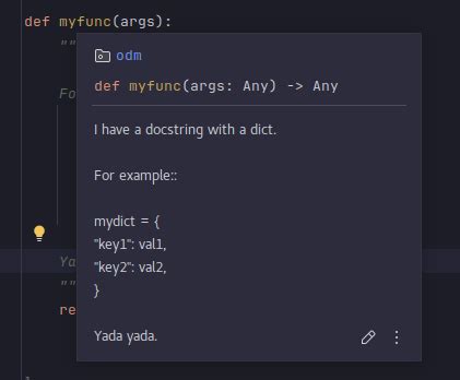 Docstring Code Block Indentation IDEs Support IntelliJ Platform