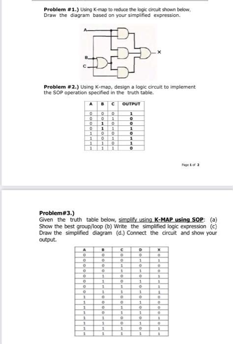 Solved Problem Using K Map To Reduce The Logic Circuit Chegg