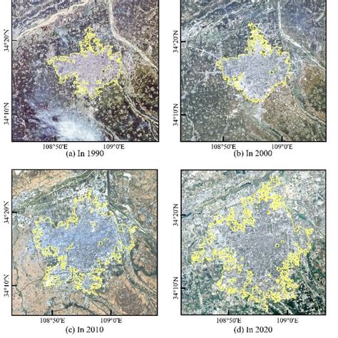 Schematic Diagram Of Boundary Extraction Of Built Up Areas In Xian