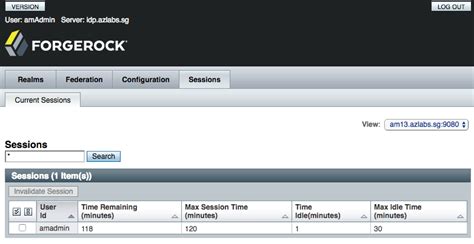 Azlabs OpenAM Console Legacy UI XUI