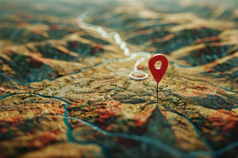 Pin Location Icon For Navigation Or Map Generative Ai Stock Image Image Of Light Innovation