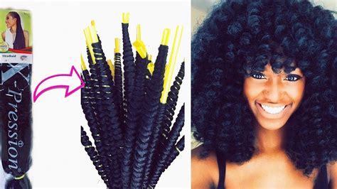 Diy How To Make Spring Curls Using Expression Braid Hair Artofit