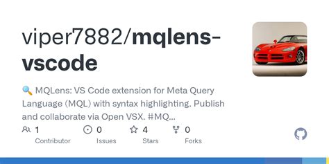 Github Viper7882mqlens Vscode 🔍 Mqlens Vs Code Extension For Meta Query Language Mql With