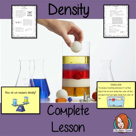 Density Science Lesson The Ginger Teacher