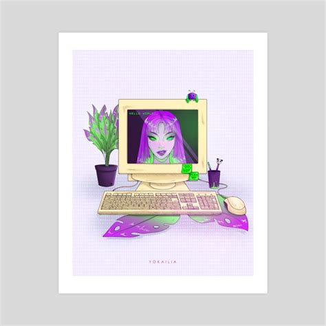 Hello World An Art Print By Yokailia Inprnt