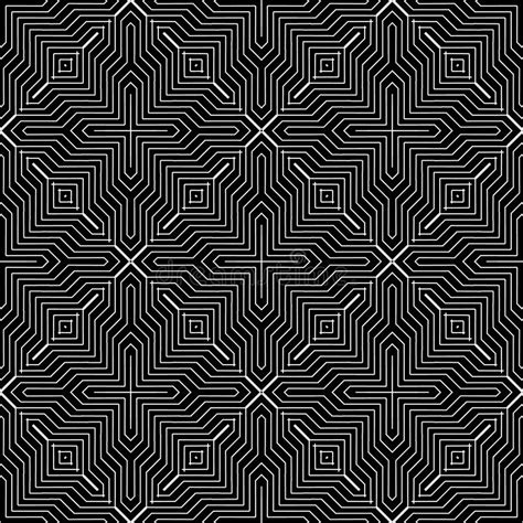 Lines Geometric Seamless Pattern Black And White Simple Background Striped Repeat Abstract