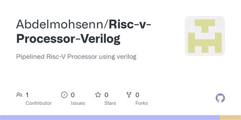 Issues · Abdelmohsennrisc V Processor Verilog · Github