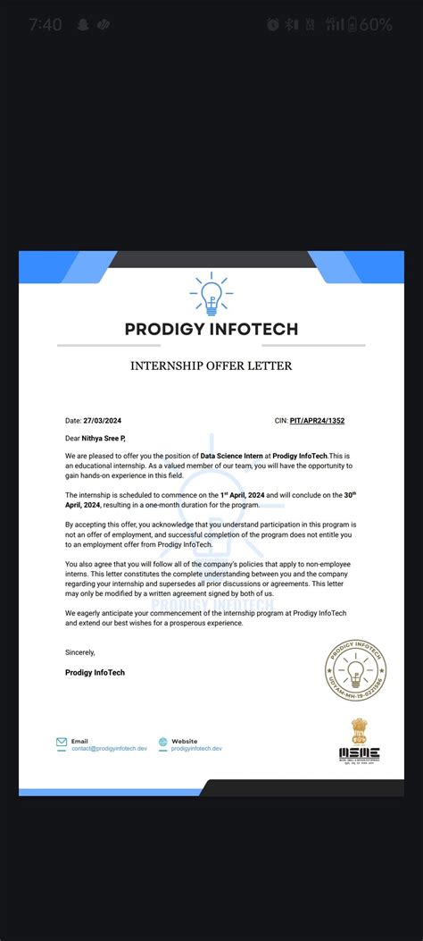 Datascience Prodigyinfotech Intership Nithya Nathan