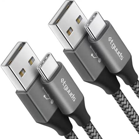 Etguuds Long Usb C Cable Ft Fast Charging Pack Nylon Aa Env O Gratis