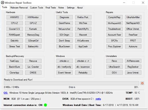 fix windows problems with windows repair toolbox