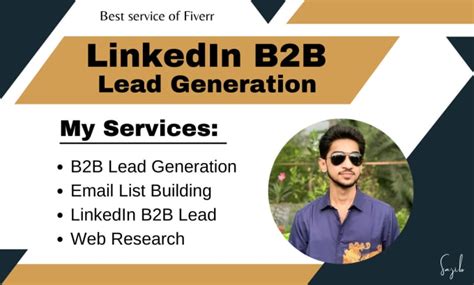 Do Linkedin B2b Lead Generation And Data Entry Web Research By Sajib Mahmud Fiverr