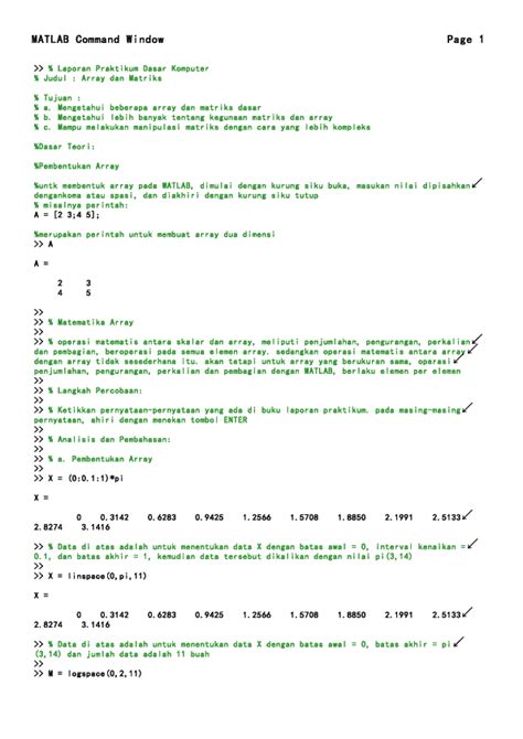 pdf laporan praktek matlab bahasa indonesia