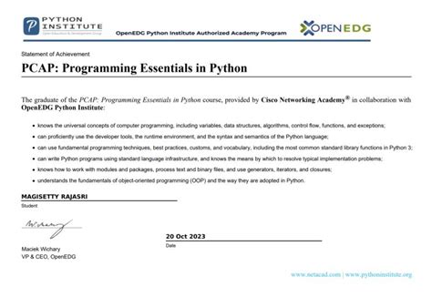 magisetty rajasri on linkedin python ciscocertification programming