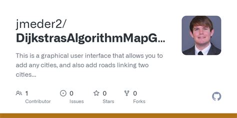 Github Jmeder Dijkstrasalgorithmmapgui This Is A Graphical User Interface That Allows You To