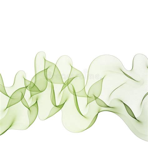 Green Abstract Wave Presentation Template Eps 10 Stock Illustration