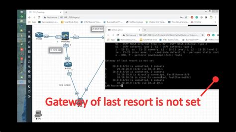 Gateway Of Last Resort Is Not Set Default Gateway CCNA CCNP DefaultGateway YouTube