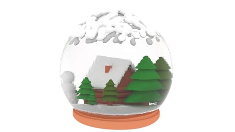 Christmas Chrystal Ball 3d Model Turbosquid 2235297