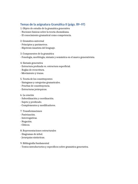 Temas Gramatica Ii Pdf