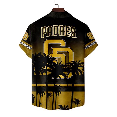 San Diego Padres Golden Palms Hawaiian Shirt Teealoha