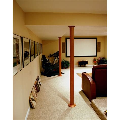 Pole Wrap 16 In L X 4 Ft H Red Oak Veneer Unfinished Fluted Column Wrap