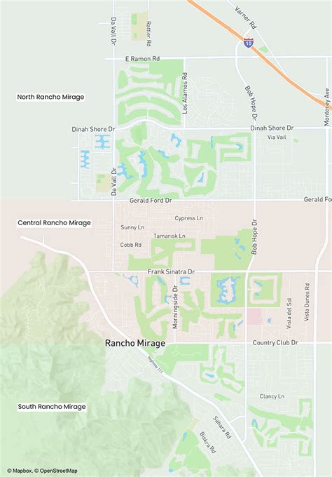 Mapa De Rancho Mirage California