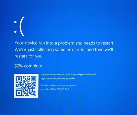 Bsod Critical Process Died Page 2 Windows 10 Forums