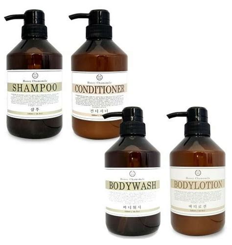 샴푸 바디로션 500ml 기획상품 펌핑용기 캐모마일 테라피 바디워시 컨디셔너 티몬