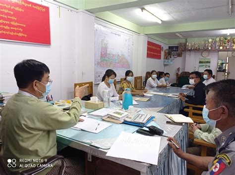 ဗိုလ်တထောင် မြို့နယ်တွင် ကိုဗစ် ၁၉ ရောဂါ ကြိုတင်ကာကွယ်ထိန်းချုပ်နိုင်ရေးအတွက် လုပ်ငန်းညှိနှိုင