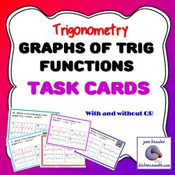Transformations Of Graphs Of Trig Functions Task Cards QR