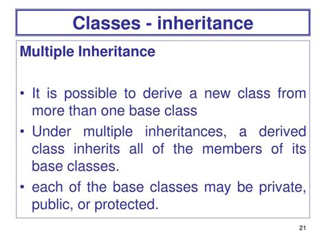 Ppt Classes Inheritance Powerpoint Presentation Free Download Id