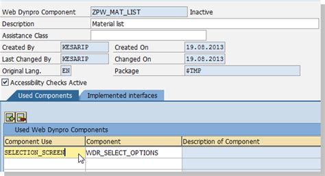Adding Select Option To Abap Web Dynpro Component My Experiments With Abap
