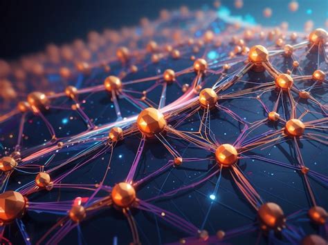 Premium Photo Futuristic Connectivity Abstract Tech Background With Interconnected Cyberspace