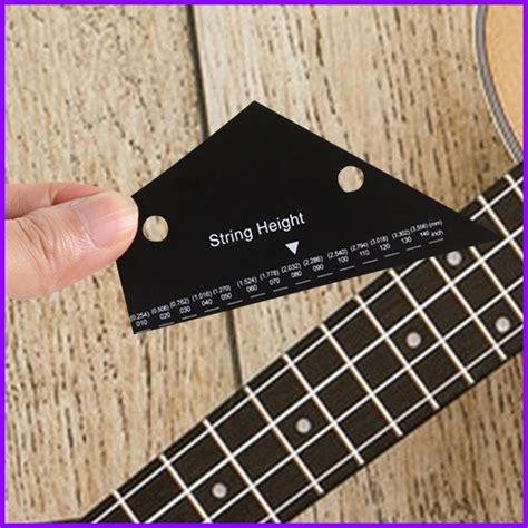 กีตาร ์ String Action Gauge โลหะกีตาร ์ เครื ่ องมือไม ้ บรรทัด Fret