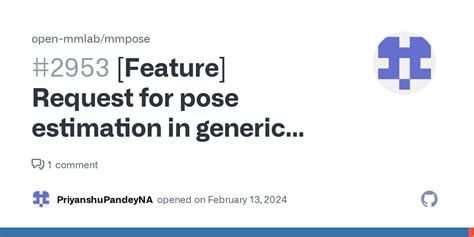 Feature Request For Pose Estimation In Generic Dataset Format · Issue