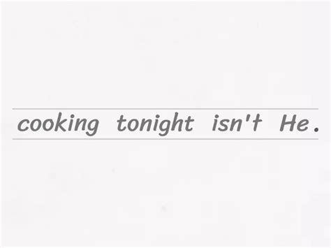 Present Continuous What Are They Doing Unjumble