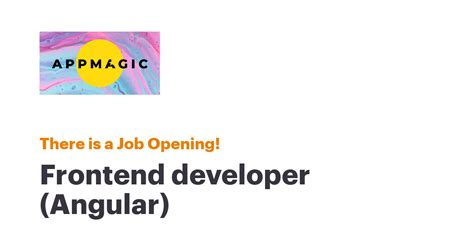 Appmagic Job Openings